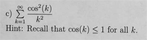 Solved Use The Comparison Test Of Limit Comparison Test