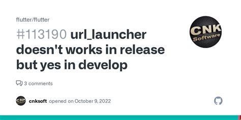 Urllauncher Doesnt Works In Release But Yes In Develop · Issue