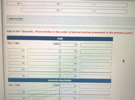 Solved A Prepare General Ledger Using T Accounts B