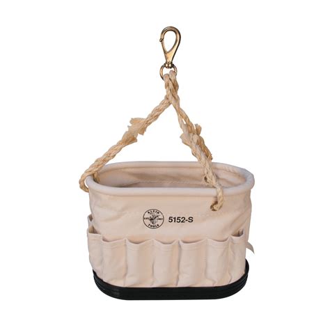 Canvas Bucket 41 Pocket Oval Bucket With Swivel Snap 5152s