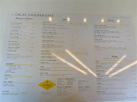 Calif Chicken Cafe Reviews And Menu Los Angeles