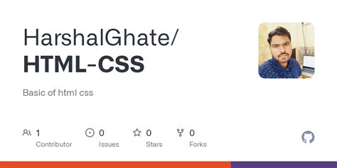 GitHub HarshalGhate HTML CSS Basic Of Html Css