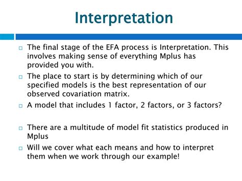 Ppt Exploratory Factor Analysis In Mplus Powerpoint Presentation