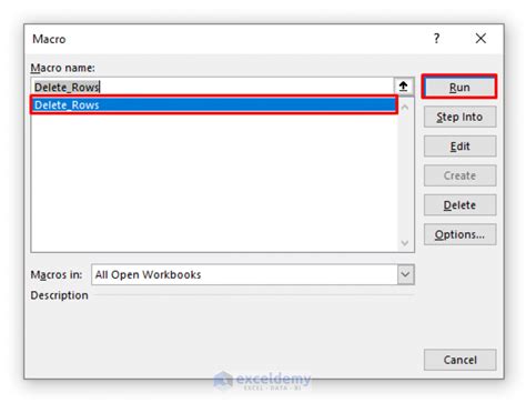 How To Use Macro To Delete Rows Based On Criteria In Excel 3 Ways