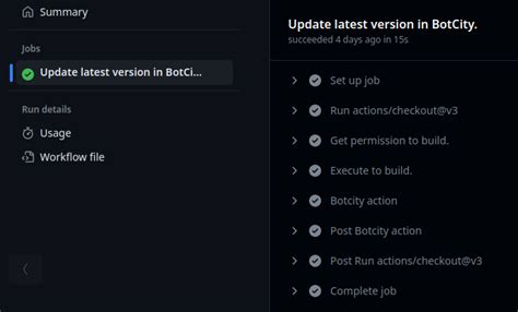 Using Github Actions To Update Your Bot Botcity Documentation
