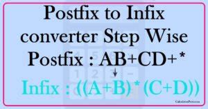 Prefix To Infix Online Converter Best Online Tool CalculatorPort