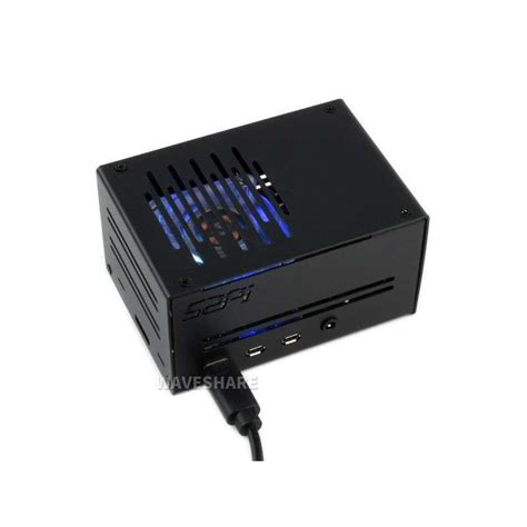 firm metal case for raspberry pi 4 with low profile ice tower cooling