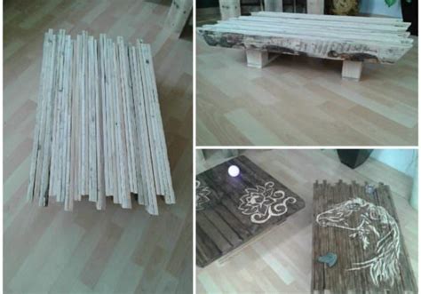 Table Basse à Roulettes Coffee Table With Wheels • 1001 Pallets