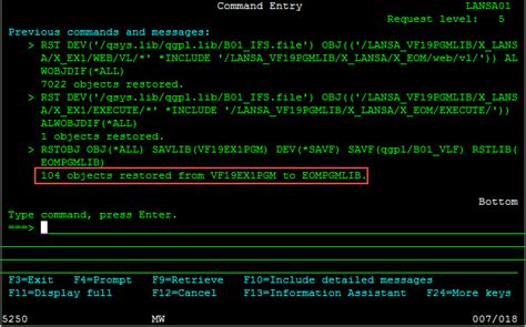 step 10 restore the framework components