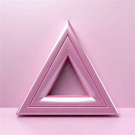 네온 삼각형의 3d 렌더링 무료 사진