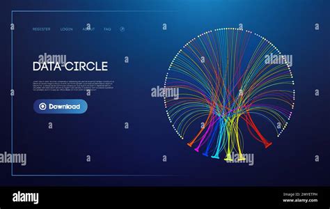 Data Circle Line Flow And Future Technology Data Stream Cloud Network Stock Vector Image And Art