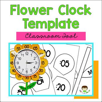Flower Clock Template By Abcwithmsle TPT