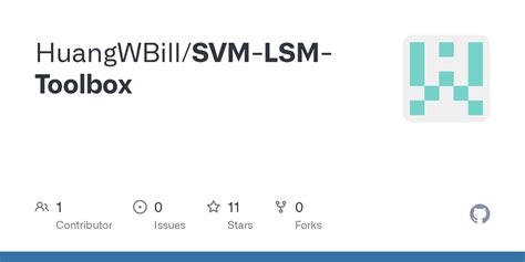 Github Huangwbill Svm Lsm Toolbox
