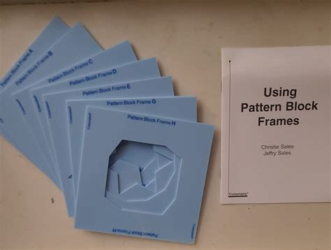 Using Pattern Block Frames By Cuisenaire Catalog 34796 Frames And Booklet~new 4615495670