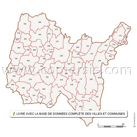 Carte Des Codes Postaux De Lain