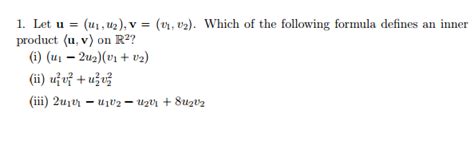 let u u1 u2 v v1 v2 which of the following