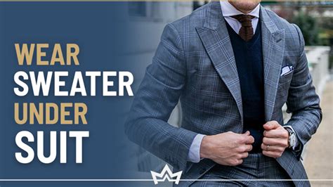Wear A Suit Stylishly With The Right Sweater Style