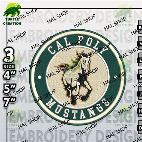 Ncaa Cal Poly Mustangs Embroidery Designs Ncaa Logo Embroid Inspire