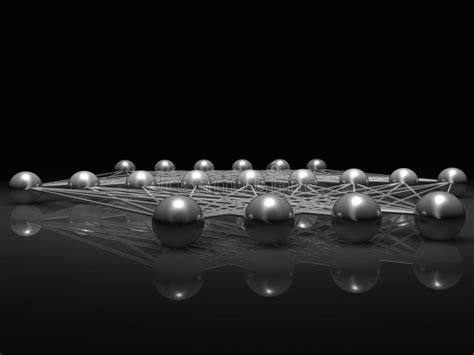 Artificial Neural Network Structure 3d Scheme Stock Illustration Illustration Of Intelligence