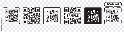 QR Code Scan Icon QR Code Scan Payment Digital Scanning Smartphone Illustration Vector Stock