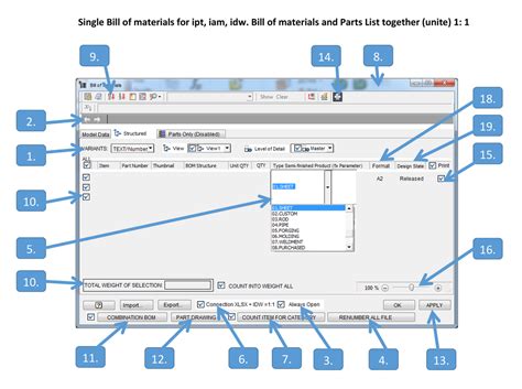 New Bill Of Materials Autodesk Community