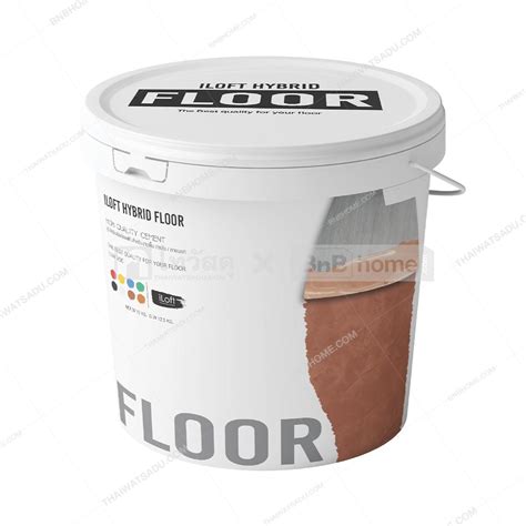 สีซีเมนต์สำเร็จรูปสูตรน้ำ Iloft รุ่น ไฮบริดฟลอร์คัลเลอร์ ขนาด 11 กก สีน้ำตาล ไทวัสดุ
