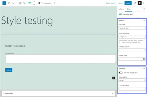 Jetformbuilder Wysiwyg Field Overview Crocoblock