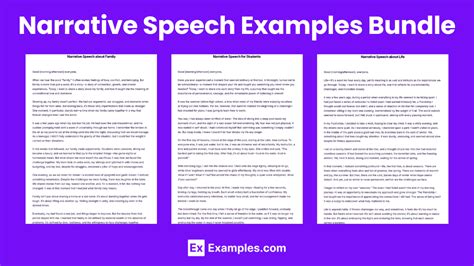 10 Narrative Speech Examples To Download