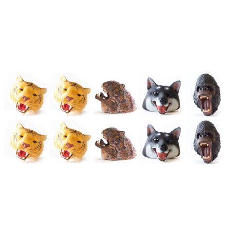 Rubber Hand Puppet Set 10pcs Play‘nlearn Educational Resources