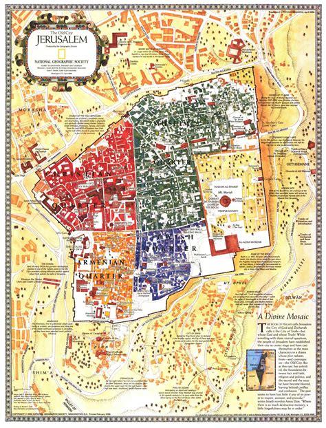 Old Map Of Jerusalem Israel Map Of Ancient Jerusalem
