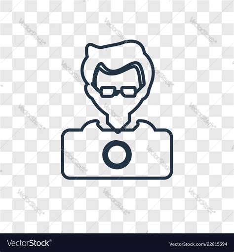 Programmer Concept Linear Icon Isolated Royalty Free Vector