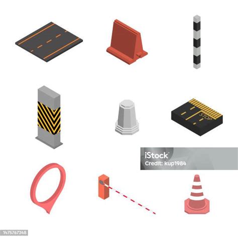 건설 설계 요소 평면 3d 등각 투영 스타일 3차원 형태에 대한 스톡 벡터 아트 및 기타 이미지 3차원 형태 거리 거친 Istock