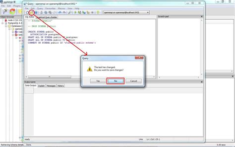 Creating Database Schema With Pgadmin Iii