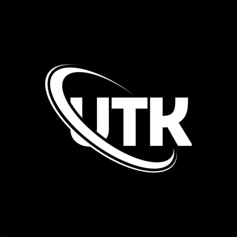 Logotipo De La Utk Carta Utk Diseño Del Logotipo De La Letra Utk