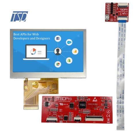 best tsd 4 3 inch lcd uart interface resistive lcd panel 480x272 hmi 4