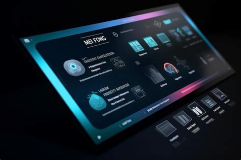 Premium Photo Smart Home User Interface Graphic Design On The Desktop Screen