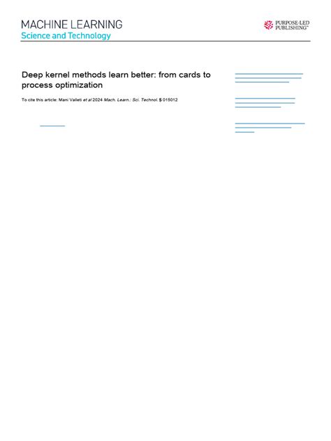 Valleti Et Al 2024 Deep Kernel Methods Learn Better From Cards To