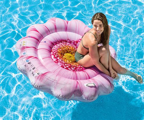 Надуваем дюшек за басейна или плажа Розова маргаритка Intex КОМСЕД