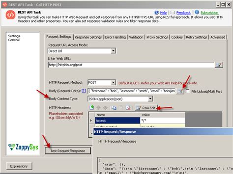 Post In Ssis Send Data To Web Api Url Zappysys Blog