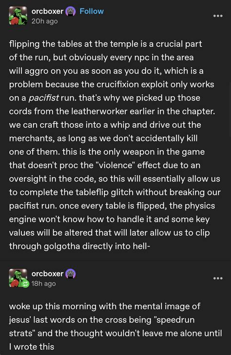 speedrun strats r curatedtumblr