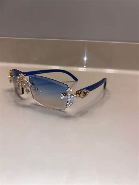 Iced Out Cross Glasses Kjframes
