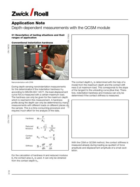 depth dependent measurements with the qcsm module pdf applied and