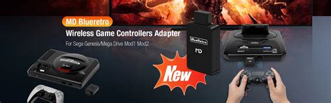 Retroscaler Blueretro Wireless Controller Adapter For Md1 Md2