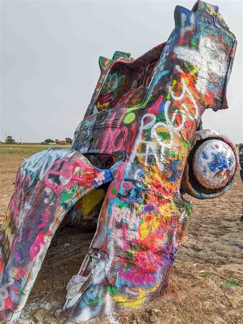 Love And Connection Amidst The Graffiti At Cadillac Ranch