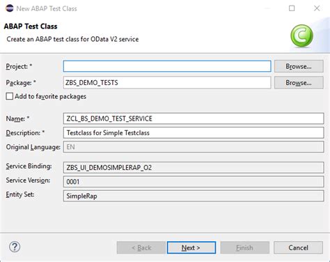 Abap Unit Test Odata
