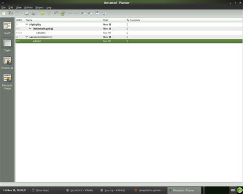 Treeview What Is The Name Of The Qt Widget Used For Filling Text In Gnome Planner Stack