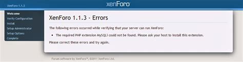 Khắc Phục Lỗi Thiếu Phần Mở Rộng Mysqli Khi Cài đặt Diễn đàn Xenforo