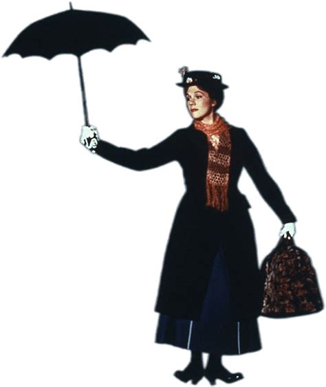 At The Movies Mary Poppins Holding Umbrella 1140x797 Png Download