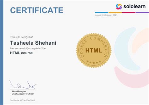 tasheela shehani on linkedin successfully html sololearn