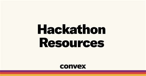 Hackathon Resources